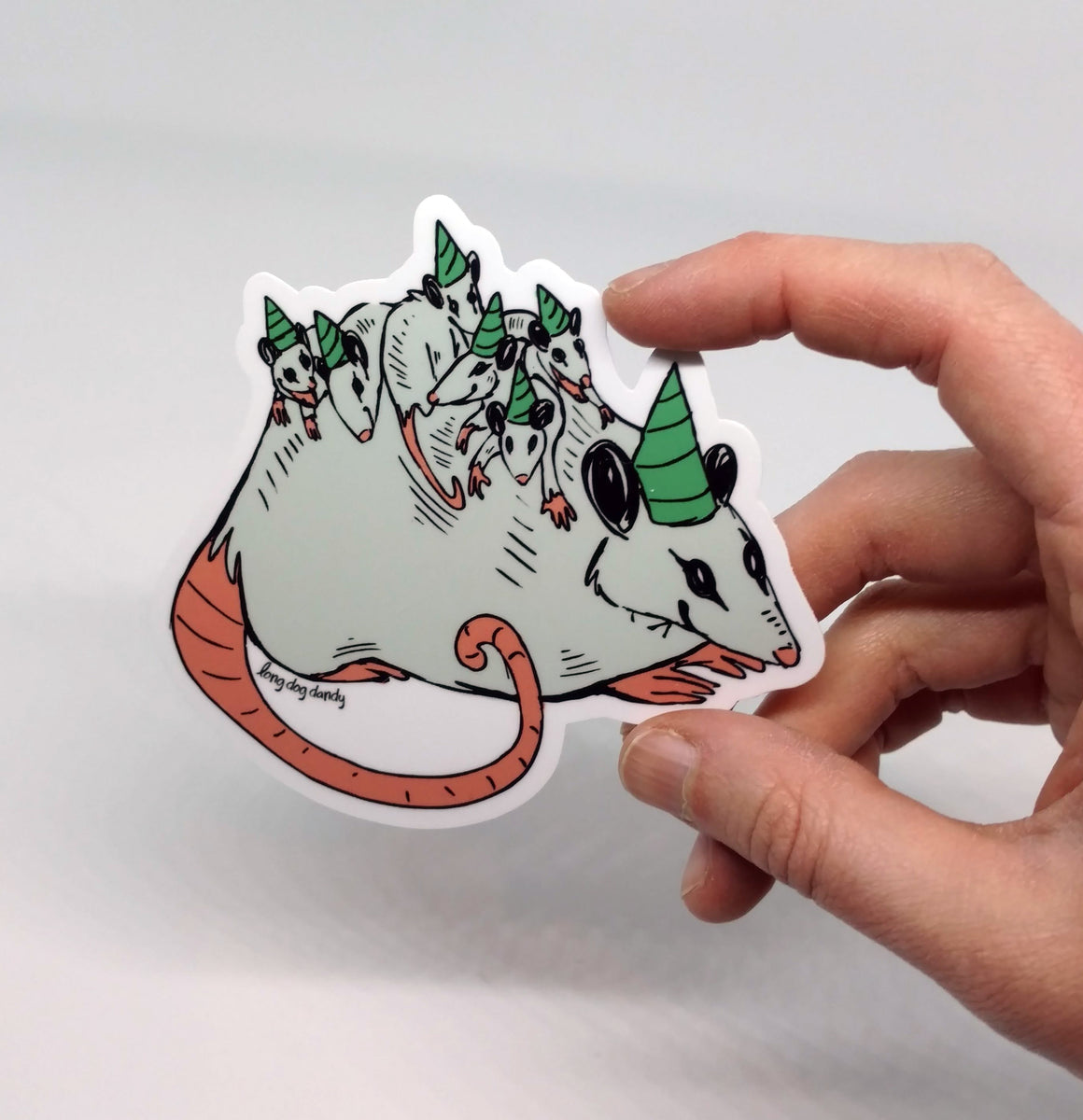 Possum Party Sticker – Long Dog Dandy